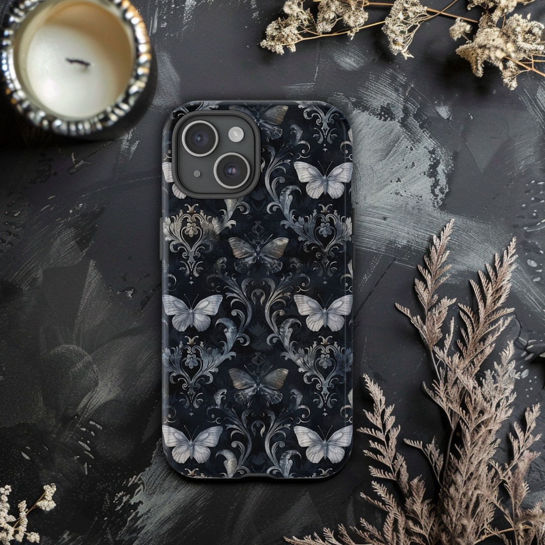 Dark Butterfly Gothic Aesthetic Phone Case Tough Case iPhone 16 15 Max ...
