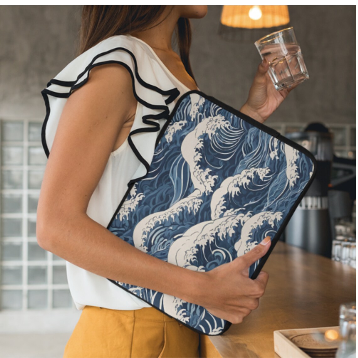 Japanese Crashing Waves Laptop Sleeve MacBook Case 12 Inch 13 Inch 15 ...