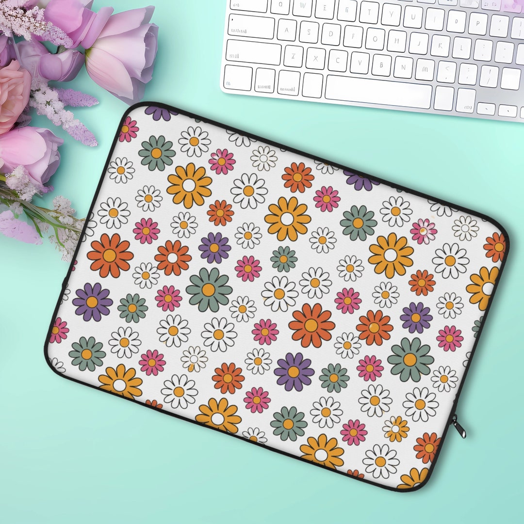 Retro Flower Laptop Sleeve MacBook Case 12 Inch 13 Inch 15 Inch ...