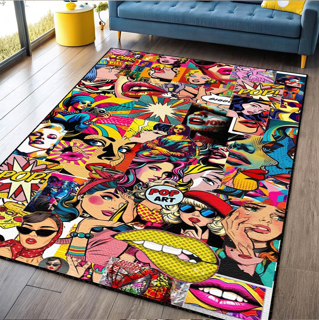 Cartoon Character Rug: Custom Kids Nursery Room Decor, Washable - Etsy