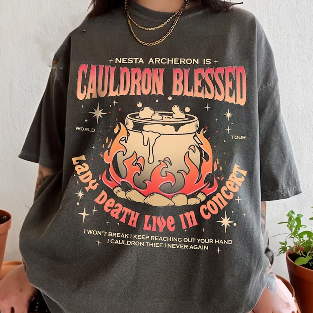 ACOTAR Nesta Archeron Cauldron Blessed Lady Death Band Sweatshirt,shirt ...