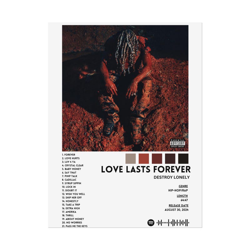 Destroy Lonely Poster - Etsy