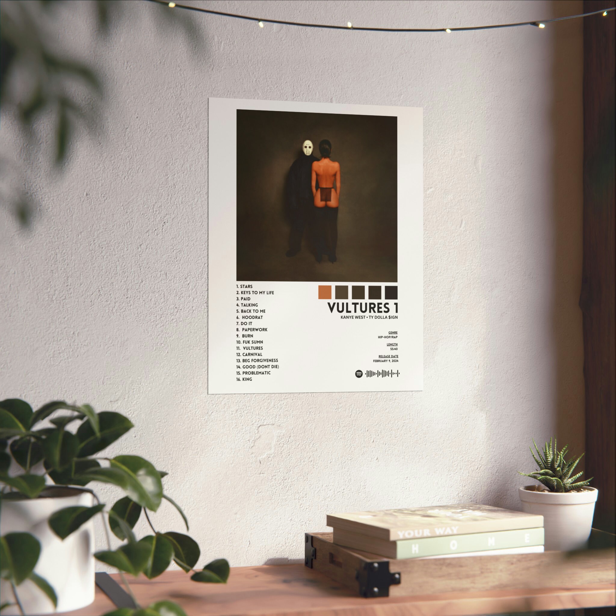 Vultures 1 Poster / Vultures 1 / Kanye West / Ty Dolla Sign / Vulture 1 ...