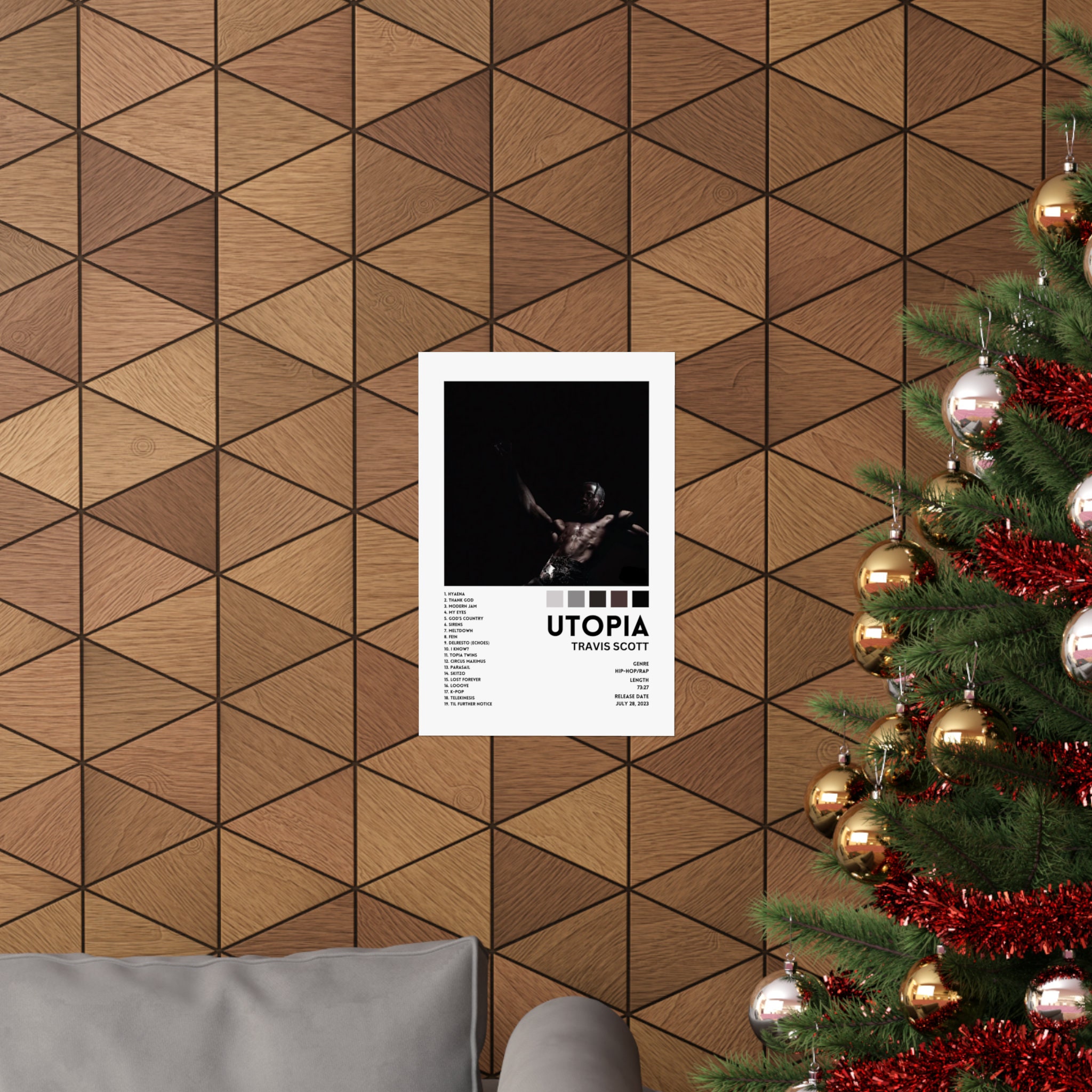 Travis Scott Poster / UTOPIA Poster / Tracklist Album Cover Poster ...