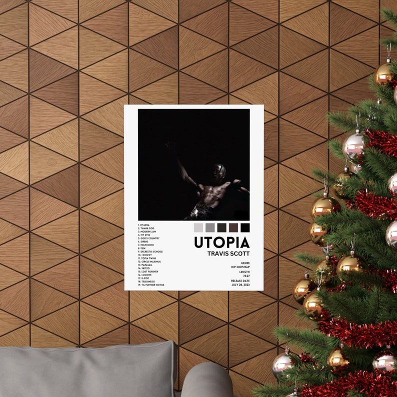 Travis Scott Poster / UTOPIA Poster / Tracklist Album Cover Poster / Custom Album Poster - Etsy