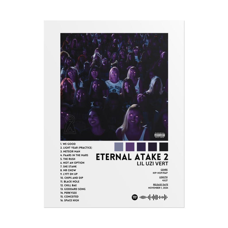 Lil Uzi Vert/eternal Atake 2/tracklist, Music Fanart, Wall Art Decor ...