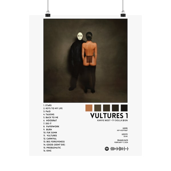 Kanye West Vultures - Etsy