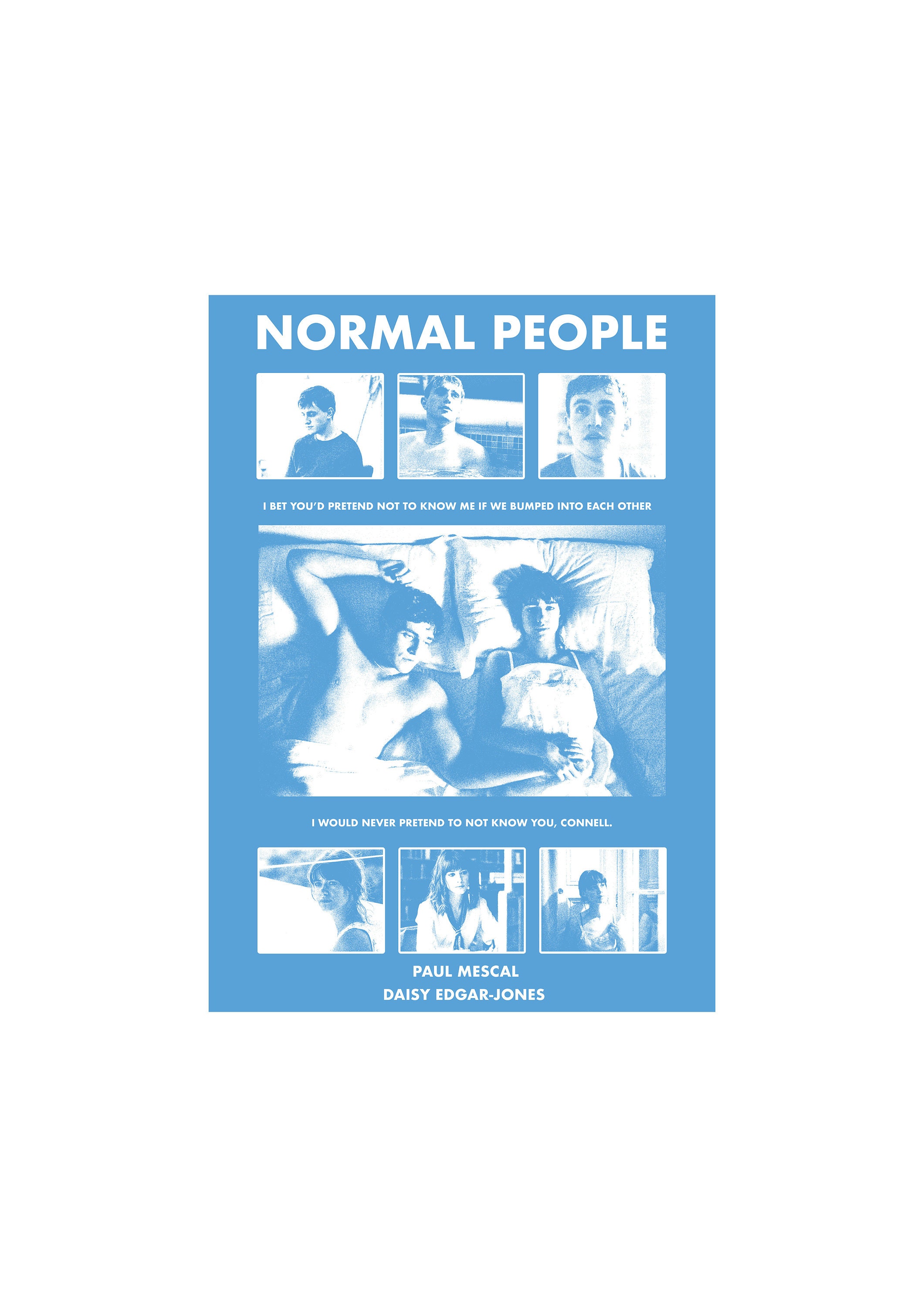 A3 Normal People Poster Paul Mescal Daisy Edgar-jones - Etsy UK