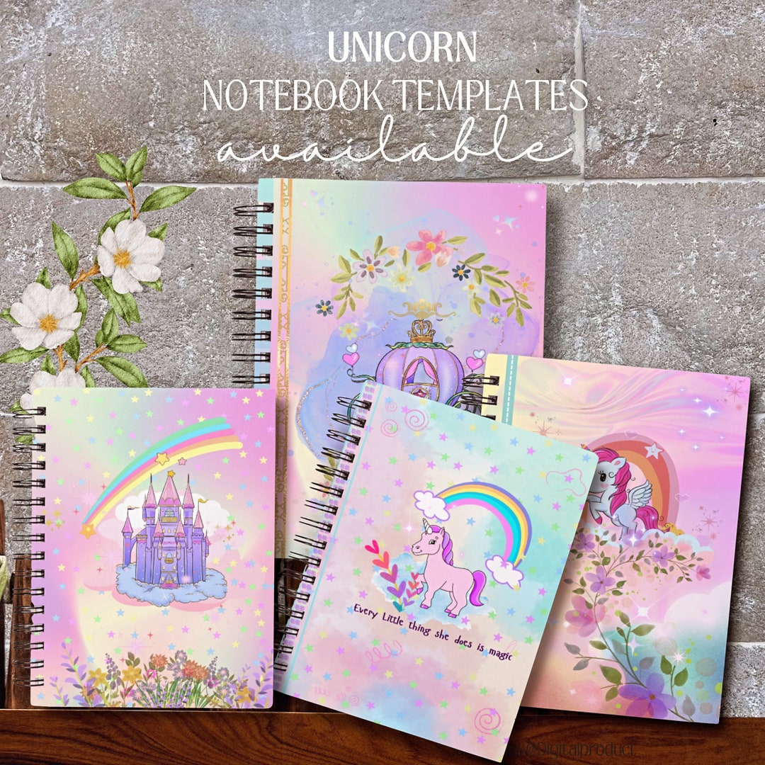 10 Cute Unicorn Notebook Cover Perfect for Your Style Notebook Rainbow ...