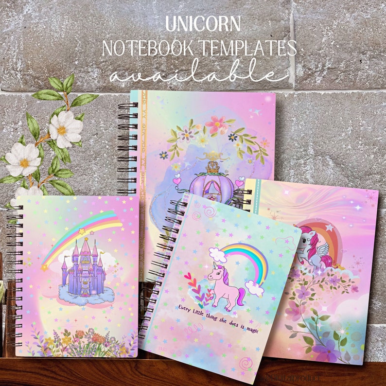 10 Cute Unicorn Notebook Cover Perfect for Your Style Notebook Rainbow ...