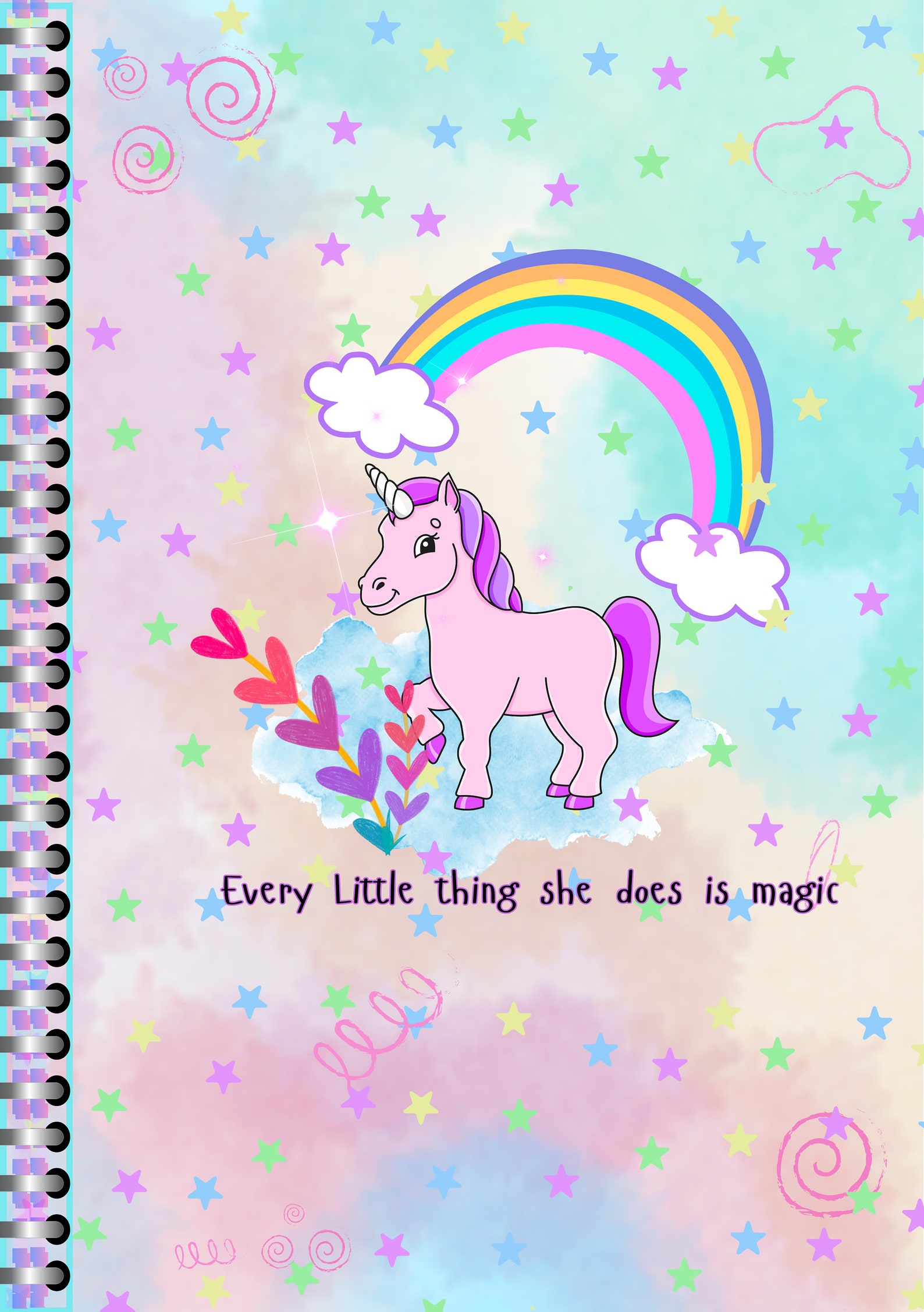 10 Cute Unicorn Notebook Cover Perfect for Your Style Notebook Rainbow ...