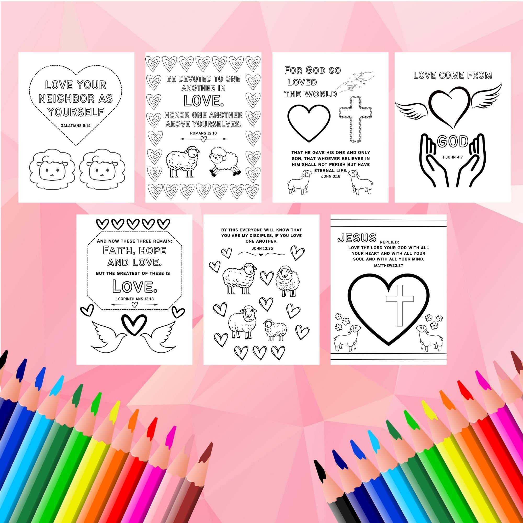 Printable Valentine’s Day Coloring Pages,valentines Day Scripture ...
