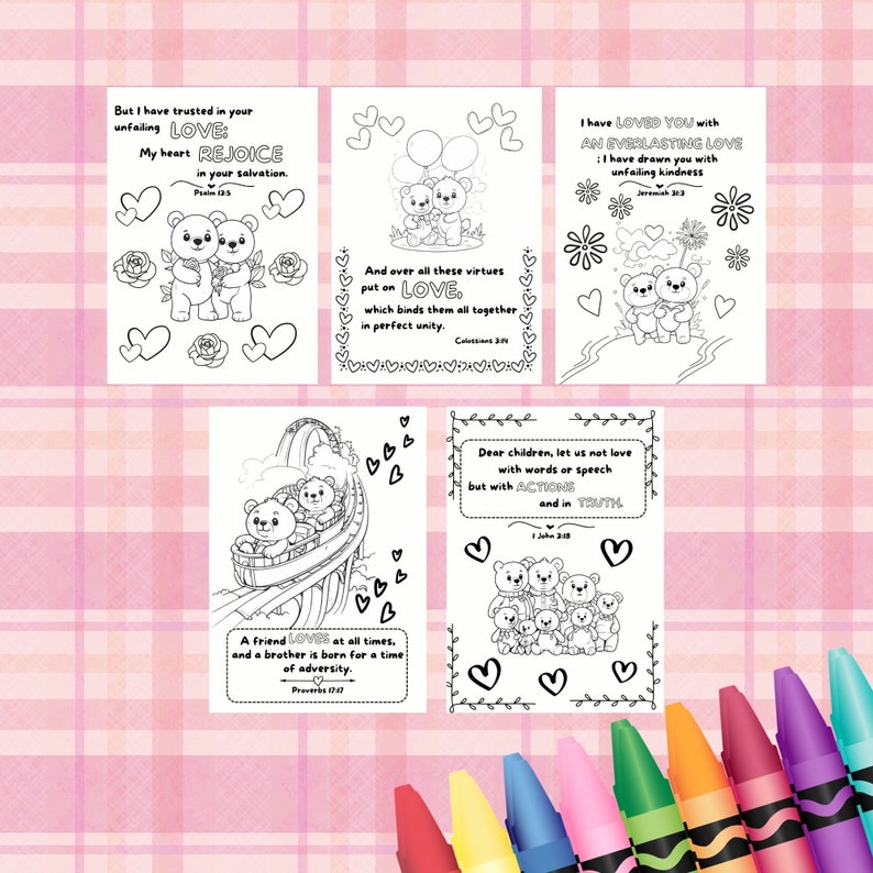 Valentines Day Scripture Coloring Pages Kids Adults, Valentines Day ...