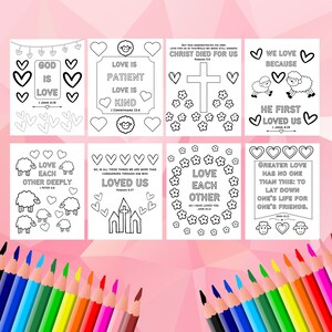 Printable Valentine’s Day Coloring Pages,valentines Day Scripture ...