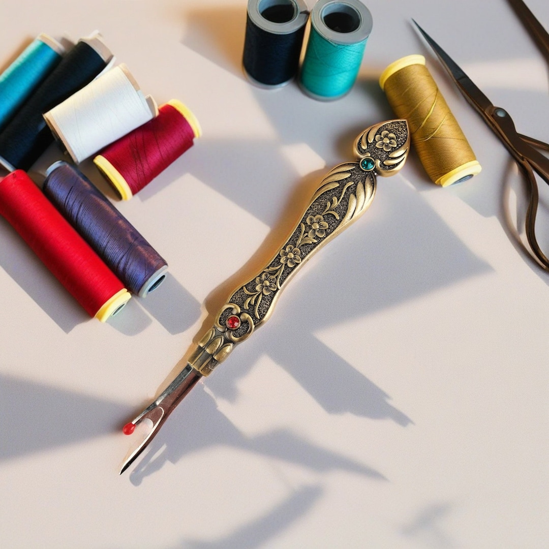 Vintage Metal Narcissus Seam Ripper, Sewing Thread Opener, Seam Opener ...