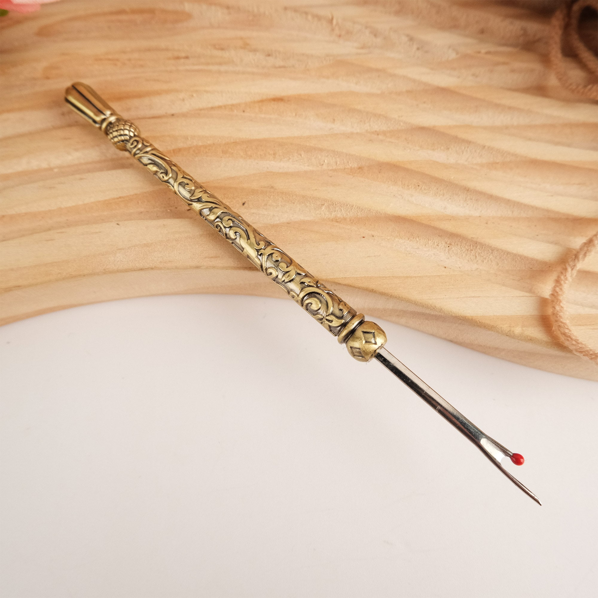 Patterned Metal Seam Ripper, Vintage Sewing Thread Opener, Seam Opener ...