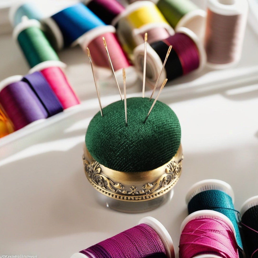 Vintage Metal Pin Cushion, Pin Cushion, Crafting Supplies, Sewing ...