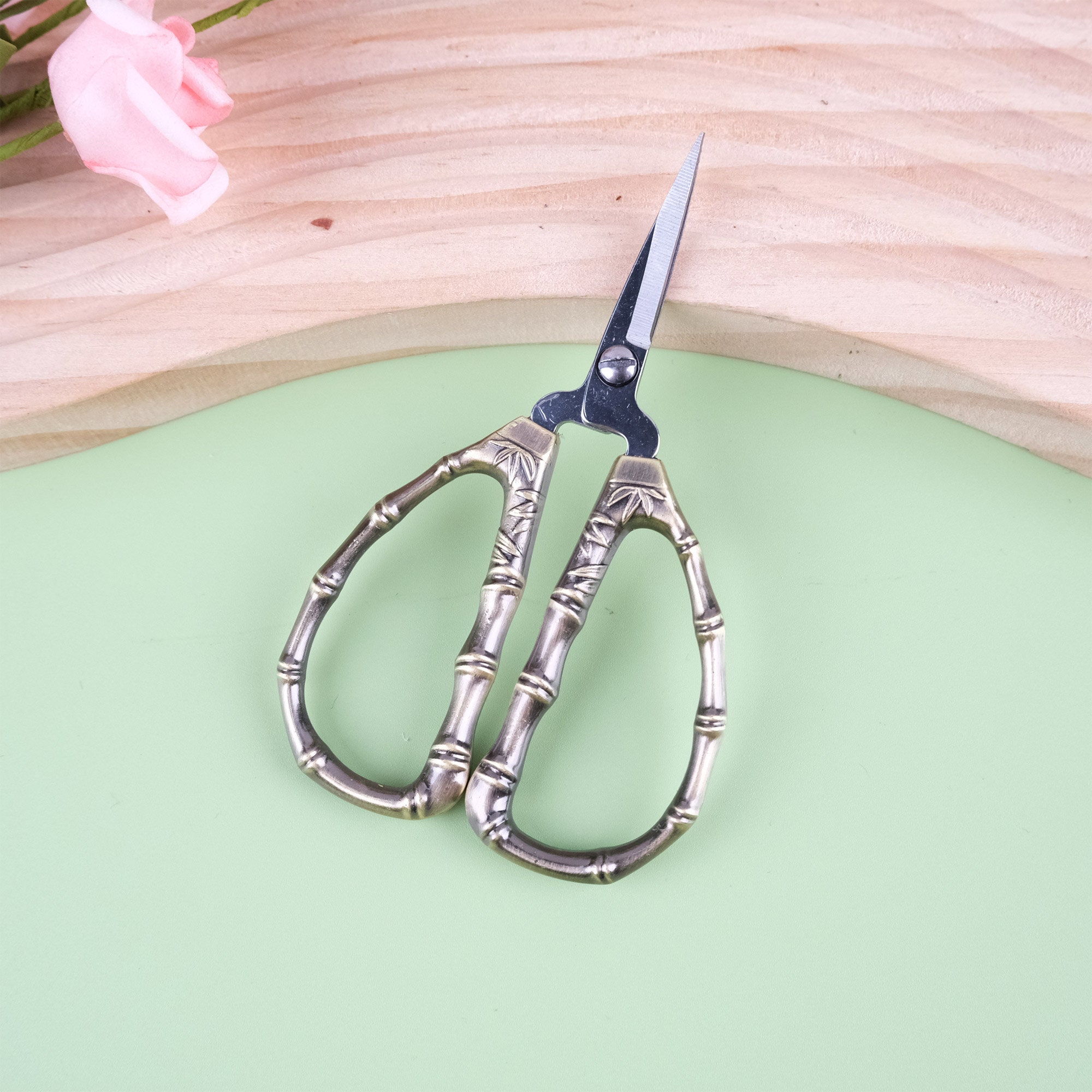 Bamboo Embroidery Scissors, Vintage Style Scissors, Mini Scissors ...
