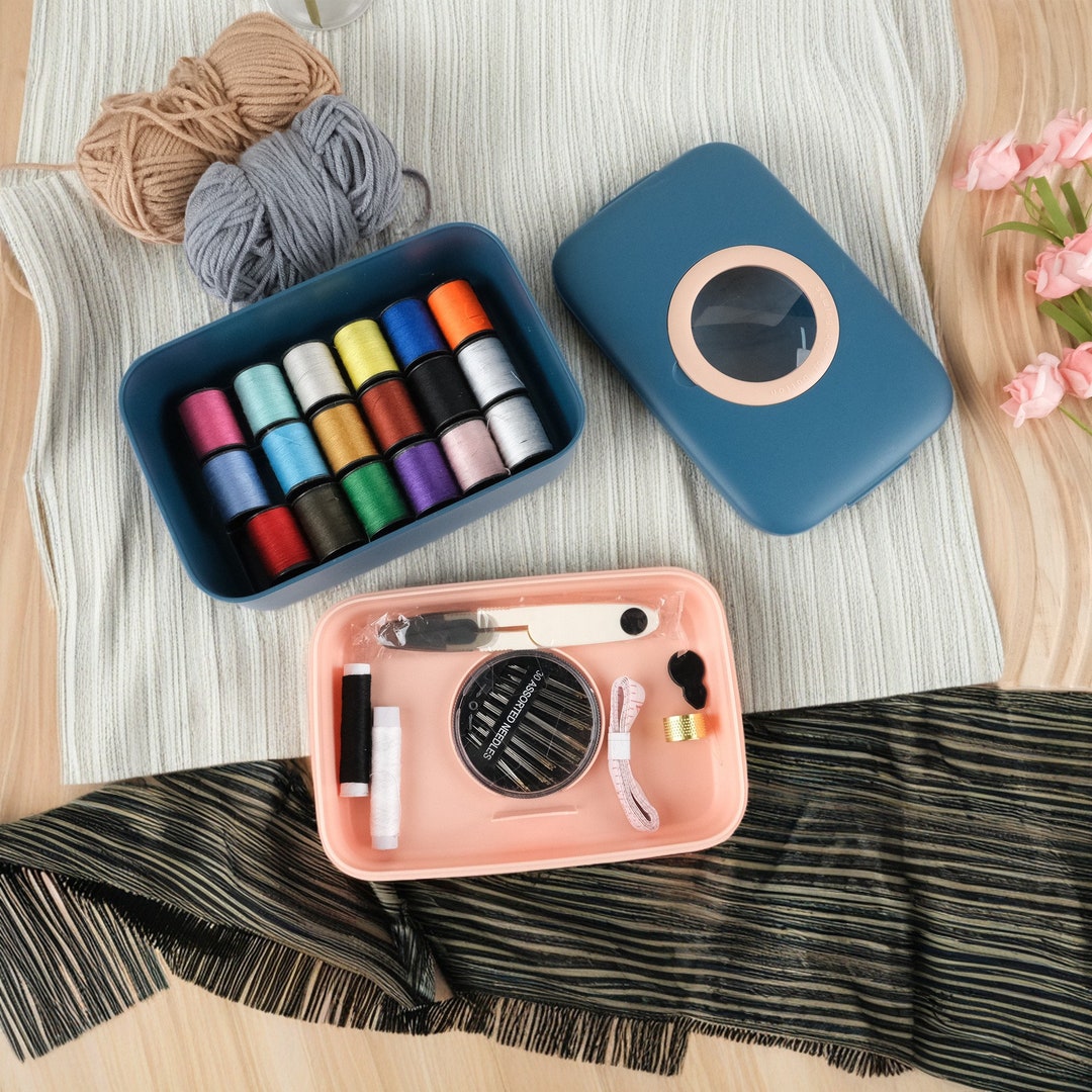 Sewing Kit With Magnifying Glass, Sewing Box, Emergency Sewing Kit ...