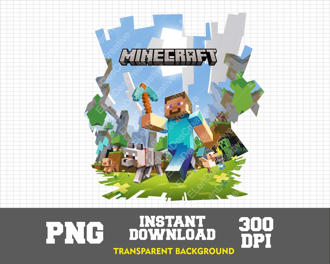 Minecraft Png Creeper Gaming Clipart Digital Minecraft Sticker ...