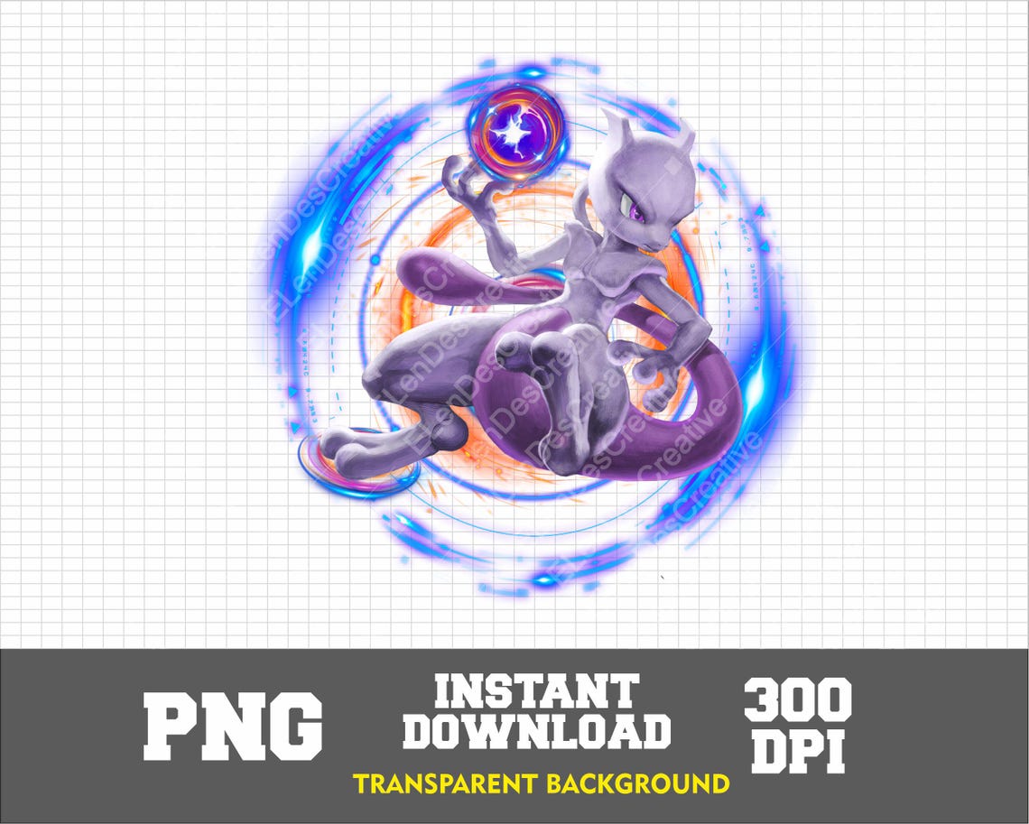 Pokemon Mewtwo PNG, Mewtwo Clipart, Transparent Images, Printable ...