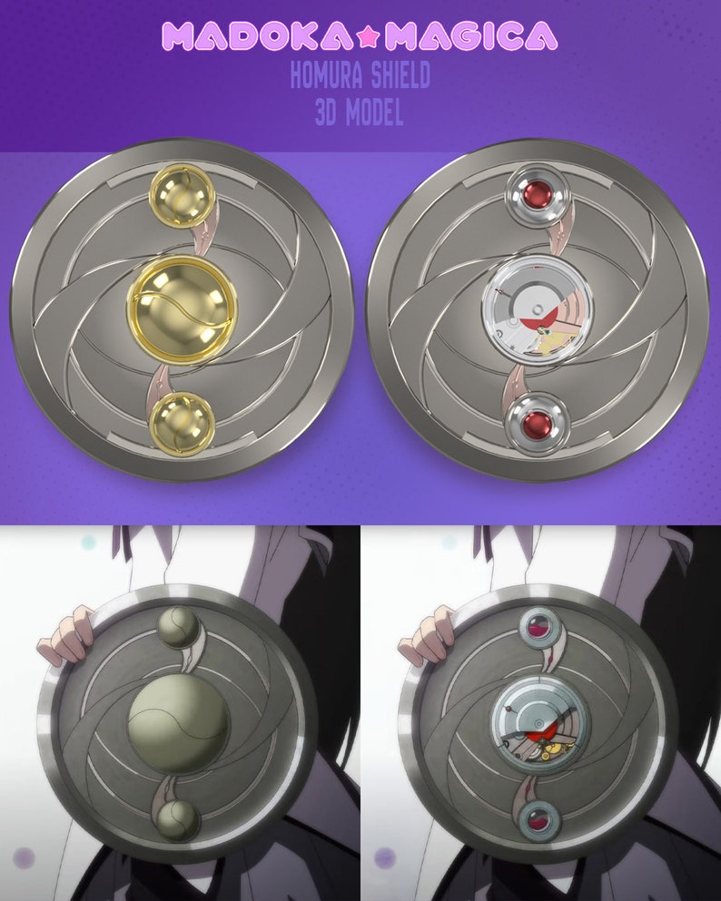 HOMURA Shield - Madoka Magika 3D Model (STL) - Etsy