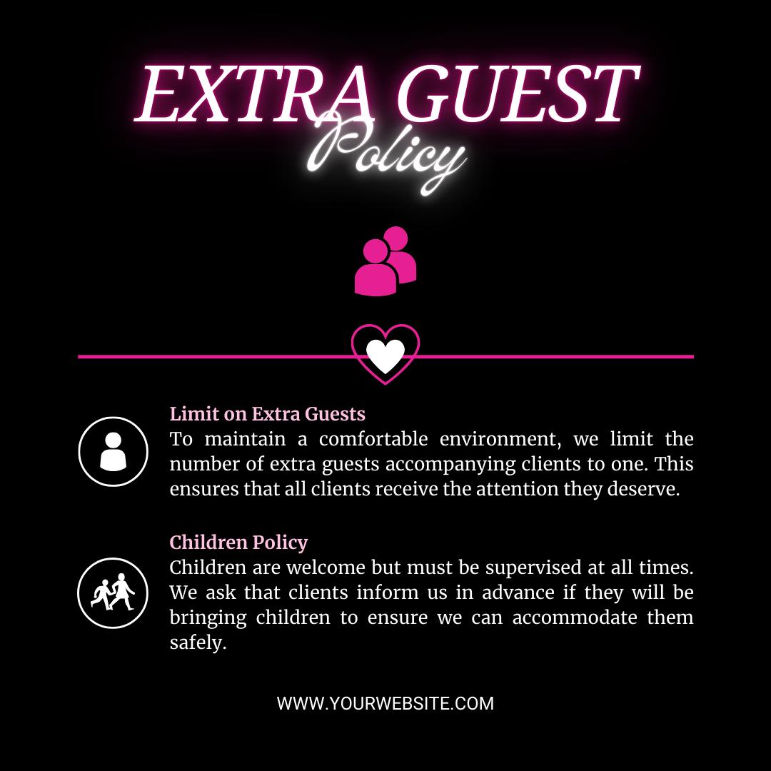 Booking Policy Template Canva for Lash Nail Tech Technician Hairstylist ...