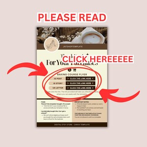 Baking Course Flyer Template | Editable Canva Class Flyer | Printable ...