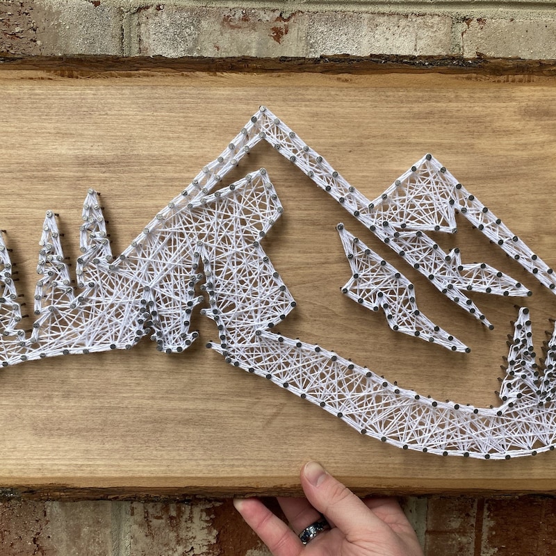 Mountains String Art - Etsy