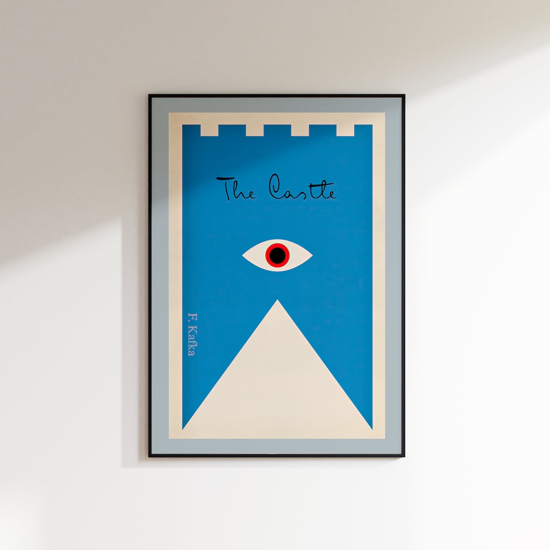 Franz Kafka Art Print, the Castle Book Cover Wall Art, Book Lover ...