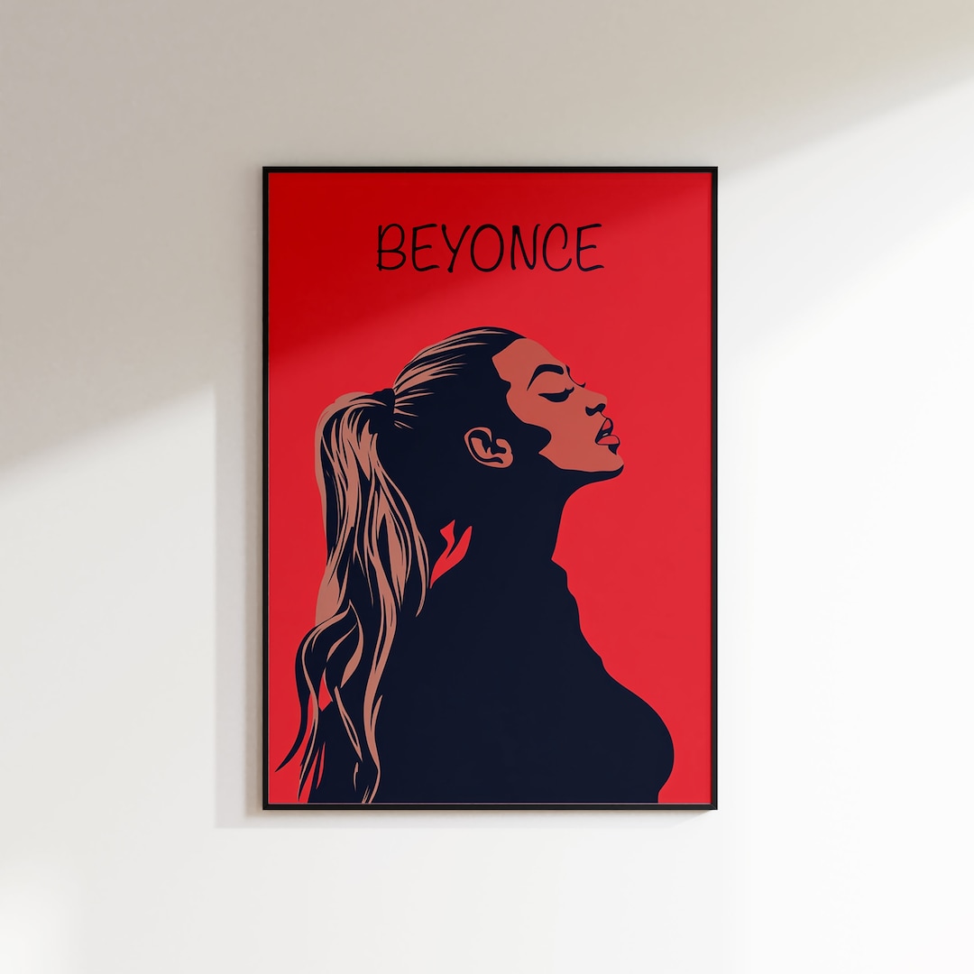 Beyonce Minimal Poster, Beyonce Fan Gift, Beyonce Printable Poster ...