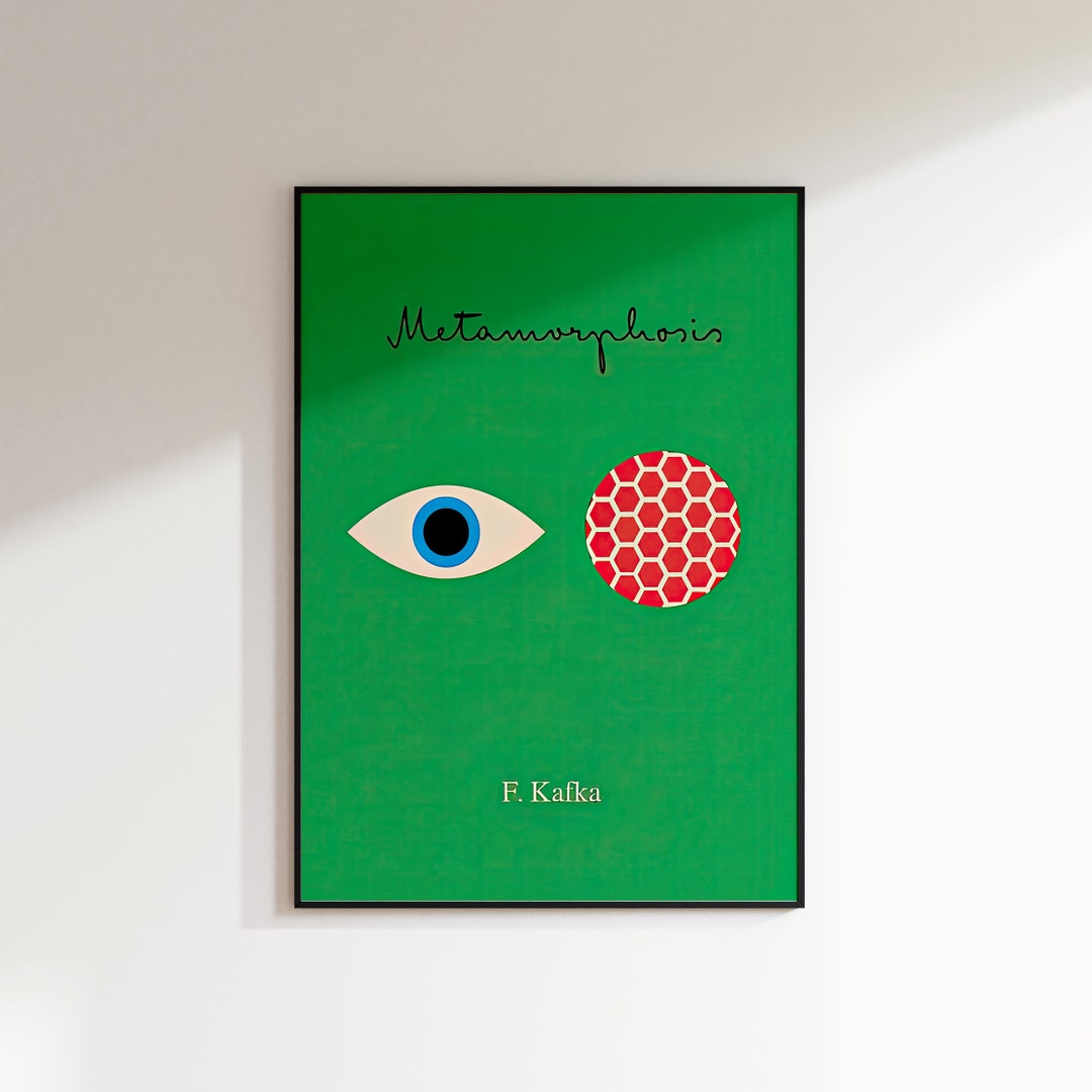 Franz Kafka Art Print, Methamorphoz Book Cover Wall Art, Book Lover ...