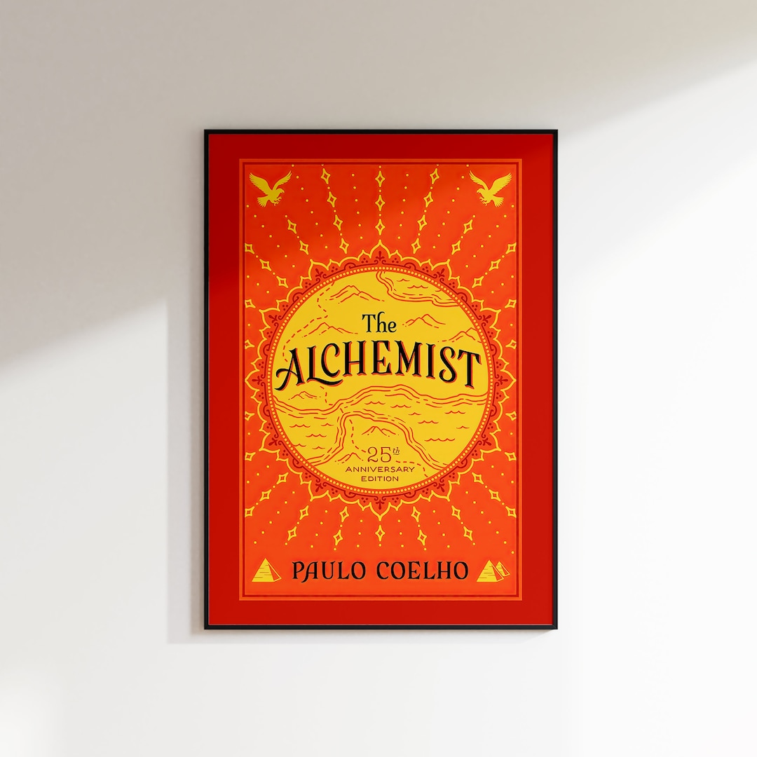 Paulo Coelho Art Print, Book Cover Wall Art, Book Lover, Bibliophile ...