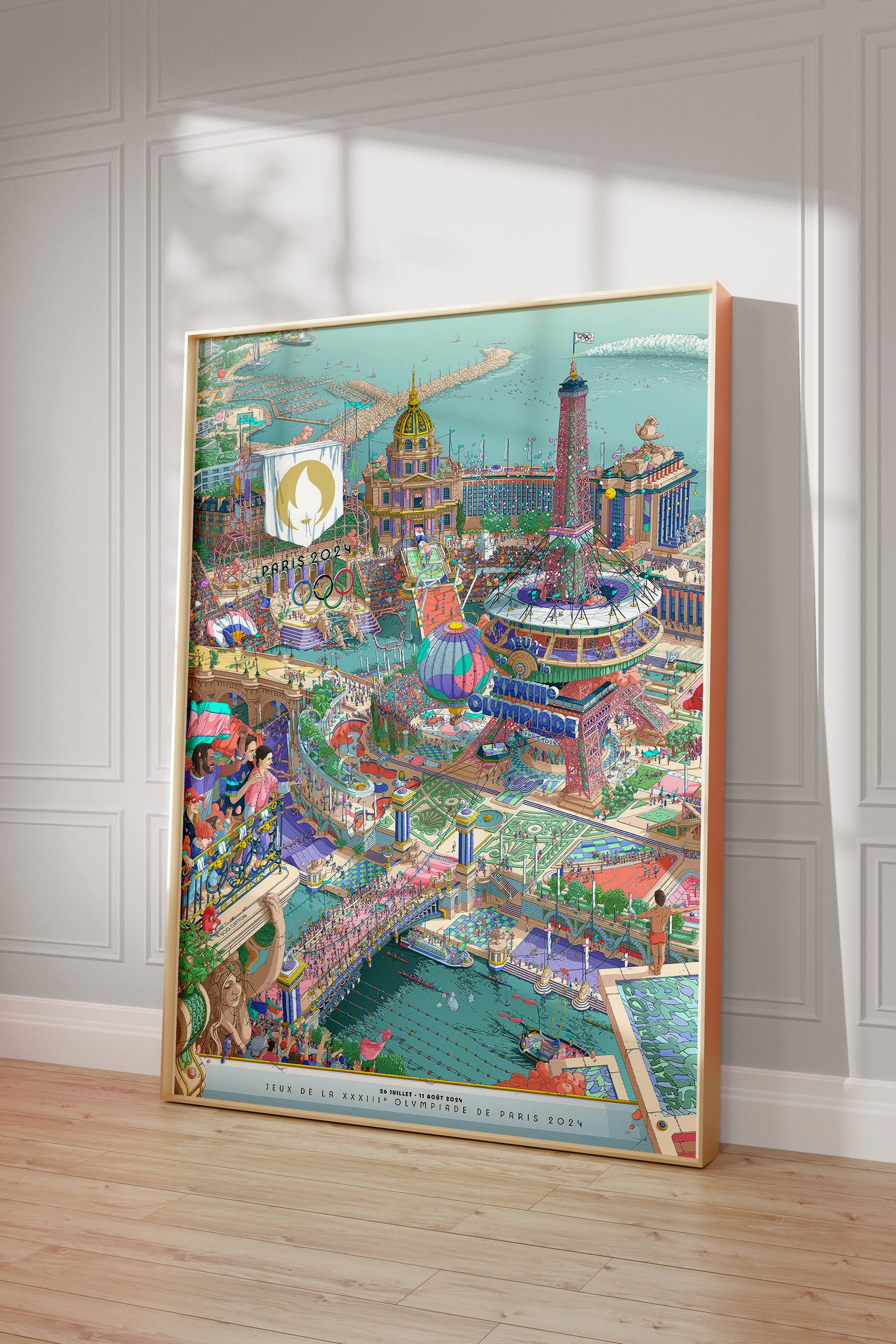 Paris 2024 Olympic Poster, Paris 2024 olympic games, Paris 2024 ...