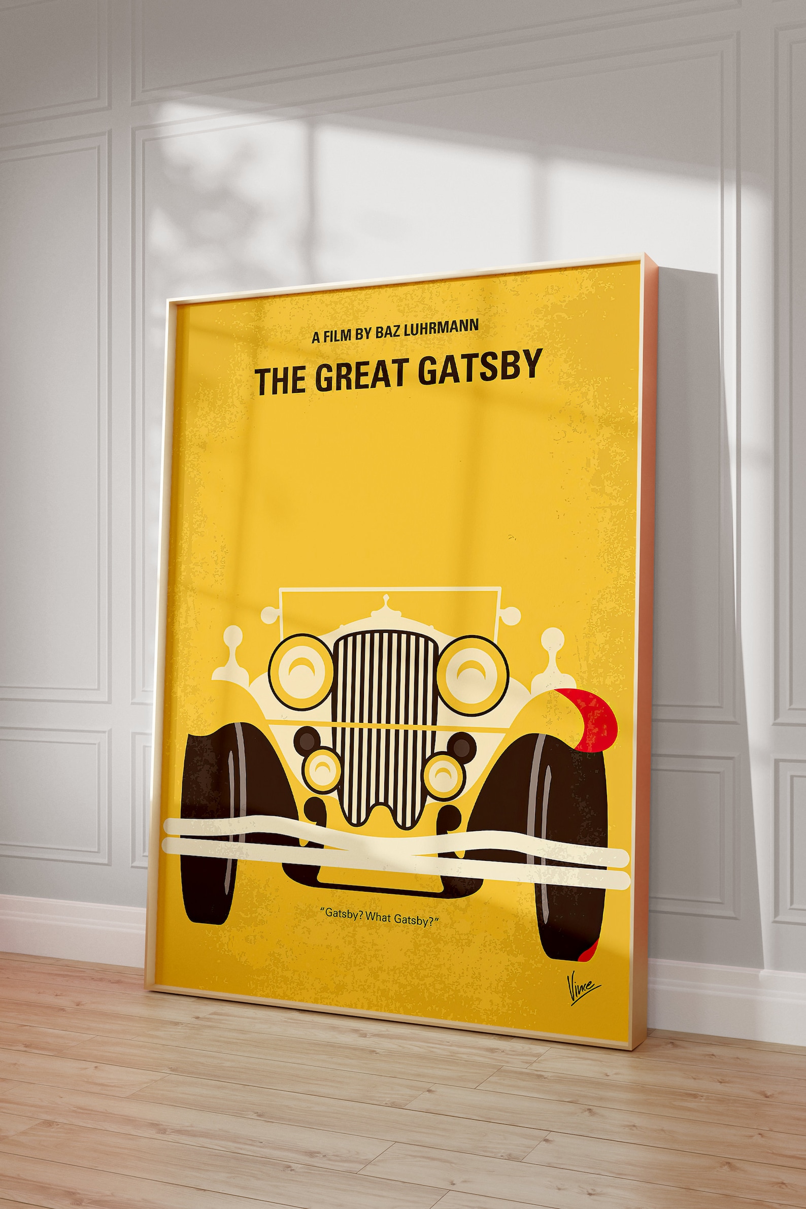 The Great Gatsby Movie Poster, Retro Movie Poster, Minimal Movie Poster ...
