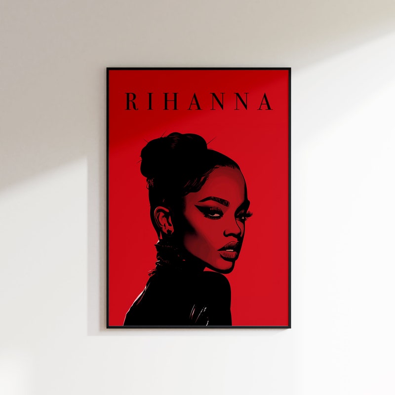 Rihanna Wall Art - Etsy