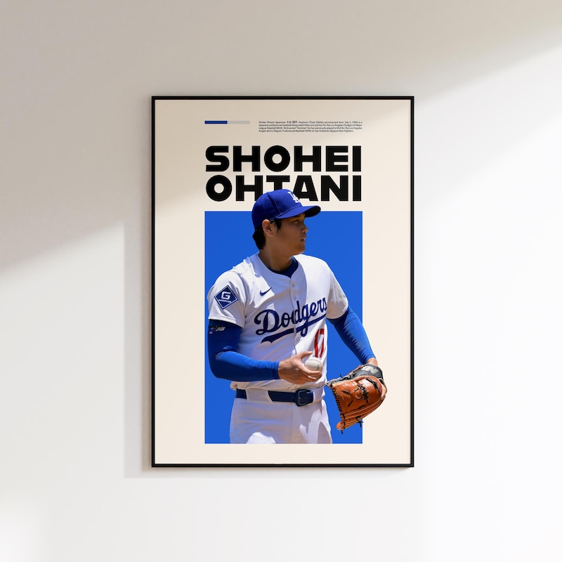 Ohtani Art Poster - Etsy