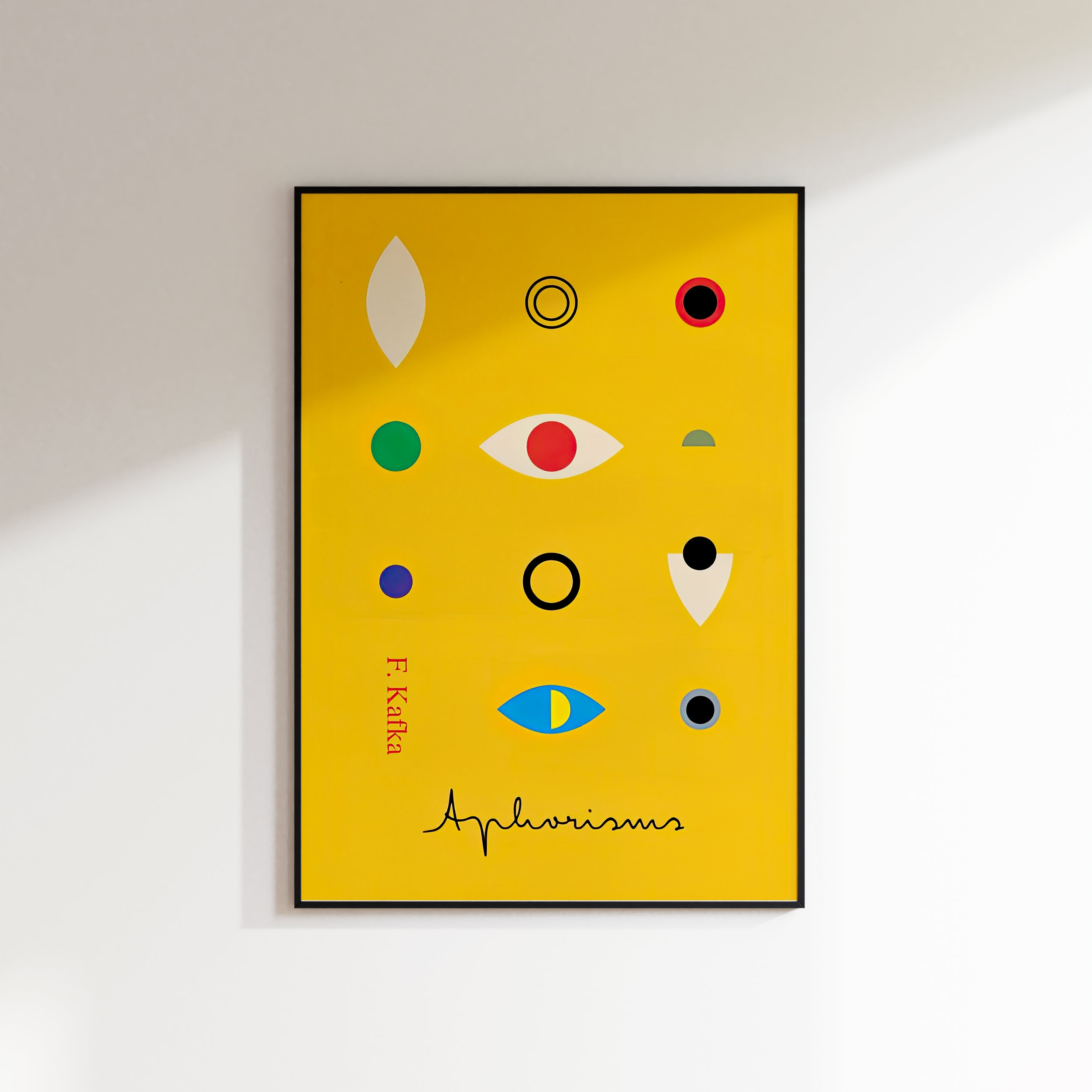 Franz Kafka Art Print, Aphorisms Book Cover Wall Art, Book Lover ...