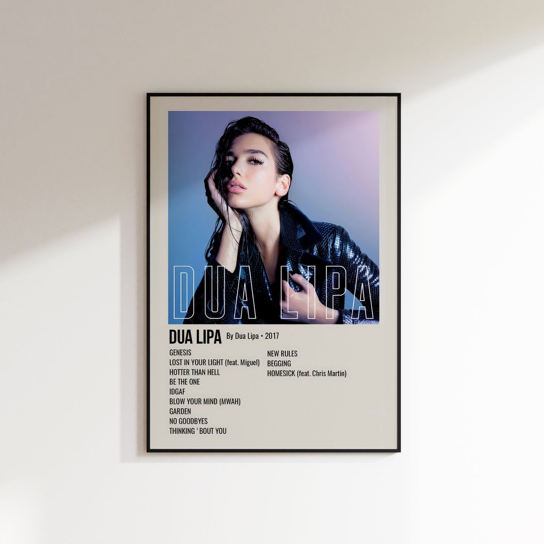 Dua Lipa Poster, Dua Lipa Wall Gift, Dua Lipa Printable Poster, Dua ...