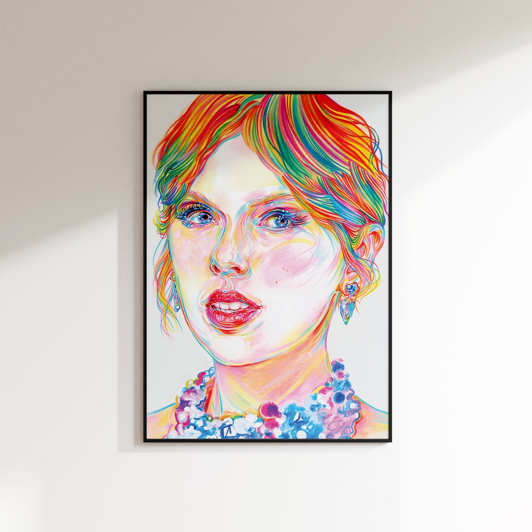 Taylor Illustration Poster, Taylor Wall Gift, Taylor Printable Poster ...