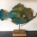 Handmade Fish Sculpture Bass Lure Fishing Decor Gift Angling Steampunk ...