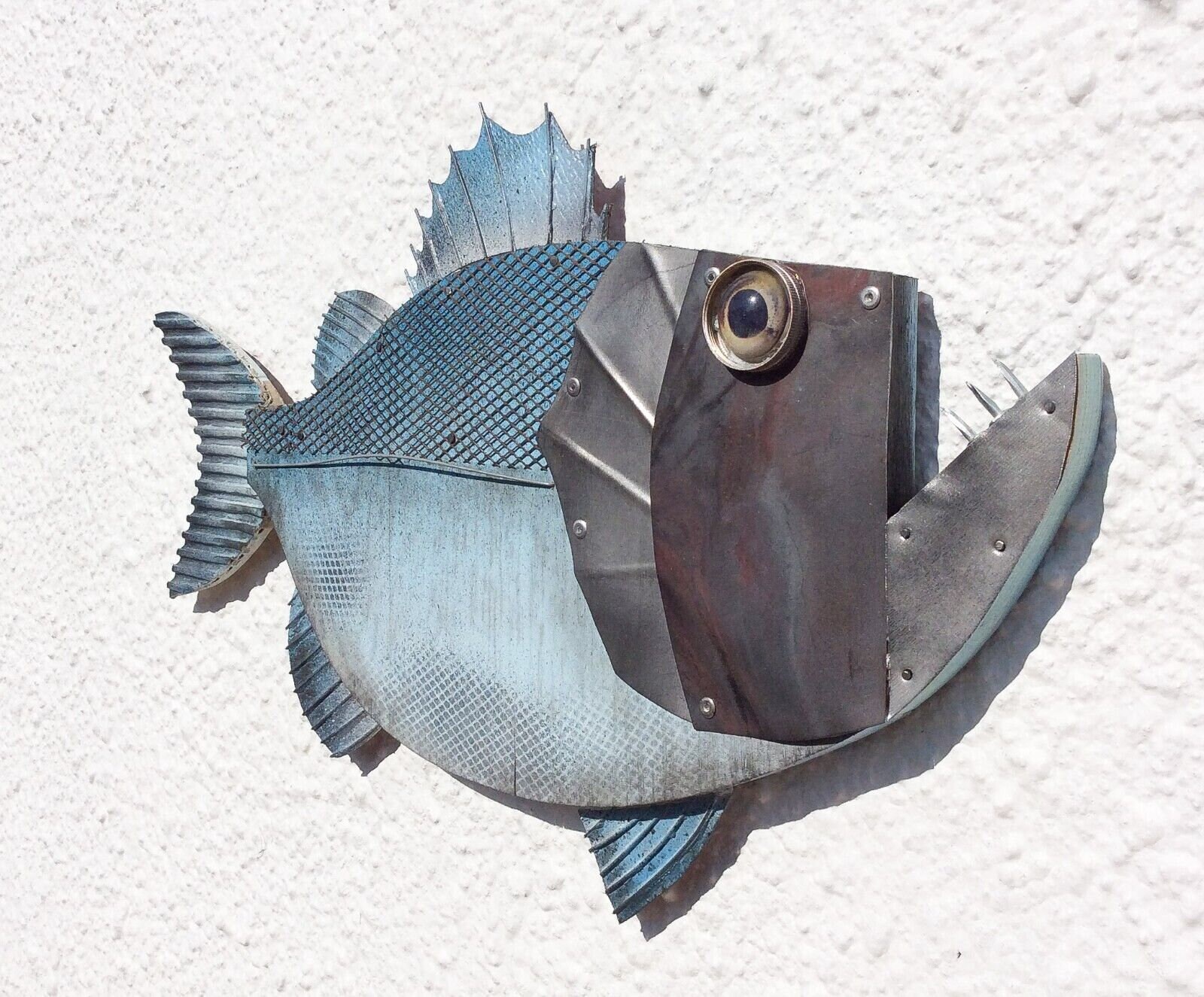 Handmade Fish Sculpture Bass Lure Fishing Decor Gift Angling Steampunk ...