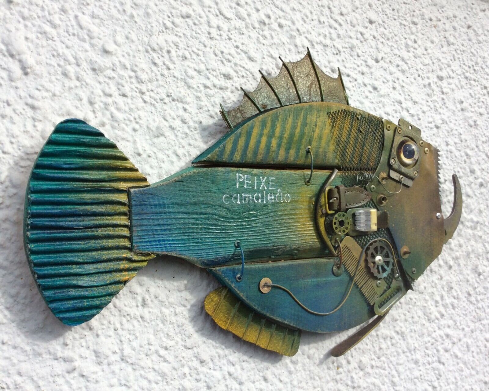Handmade Fish Sculpture Bass Lure Fishing Decor Gift Angling Steampunk ...