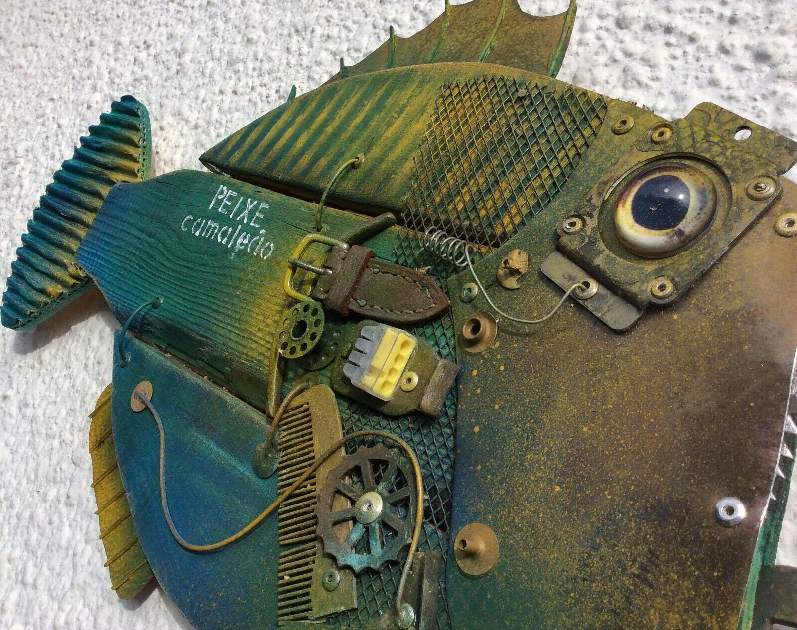 Handmade Fish Sculpture Bass Lure Fishing Decor Gift Angling Steampunk ...