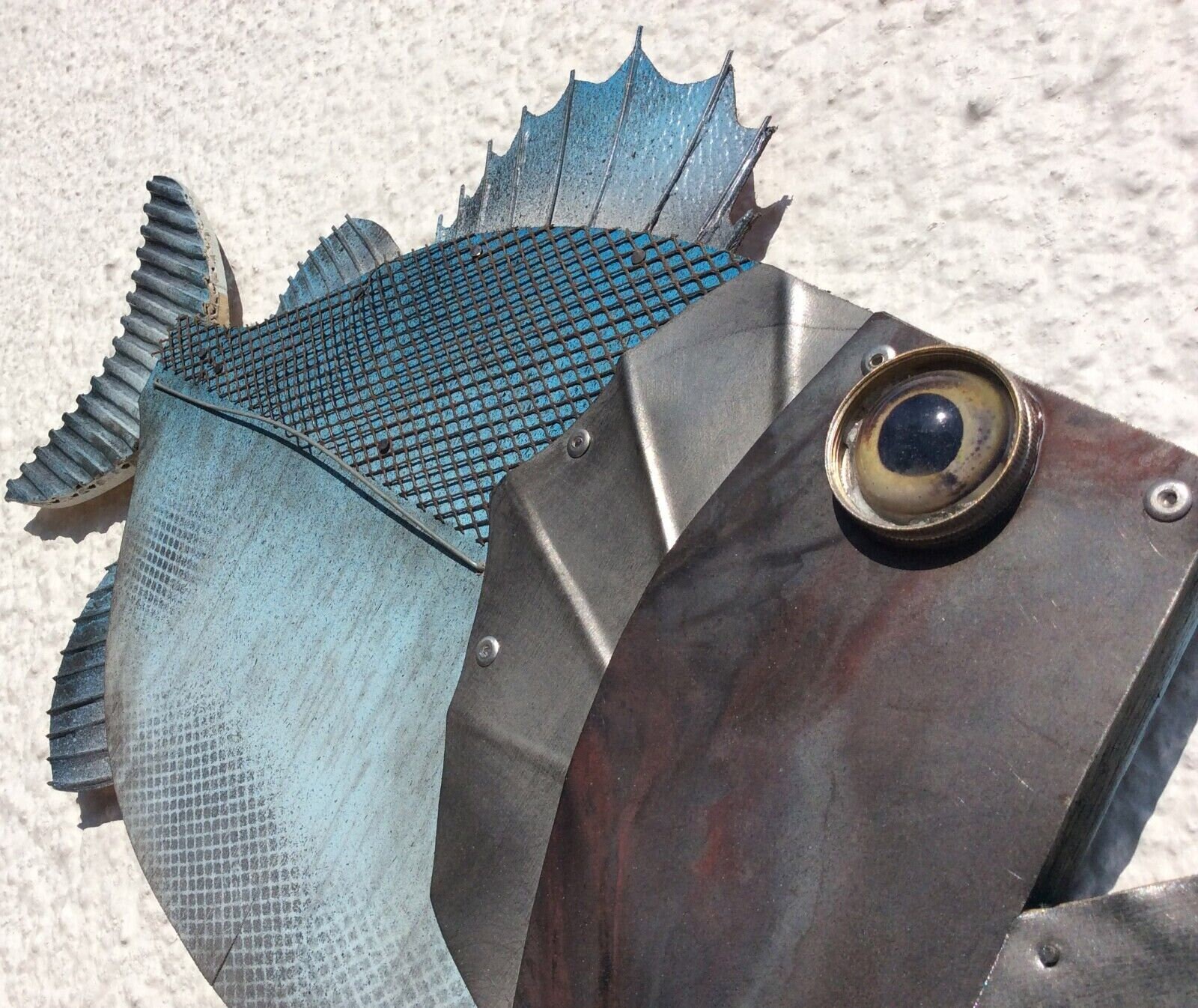 Handmade Fish Sculpture Bass Lure Fishing Decor Gift Angling Steampunk ...