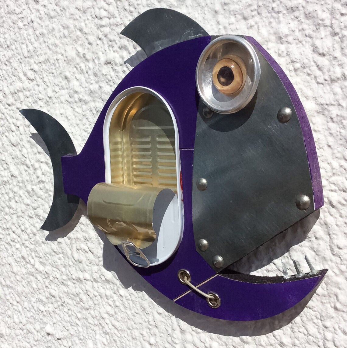 Handmade Canned Fish Sculpture Bass Lure Fishing Decor Gift Angling ...