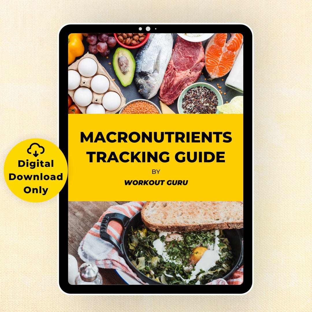 Macronutrients Tracking Guide / Macro Cookbook / Macro Tracker / Macro Food List / Macro Journal ...