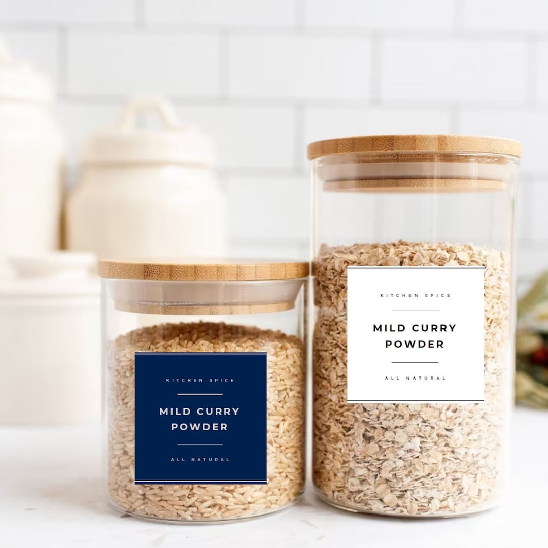 Printable Kitchen Labels, Pantry Label Template, Modern Minimalist ...