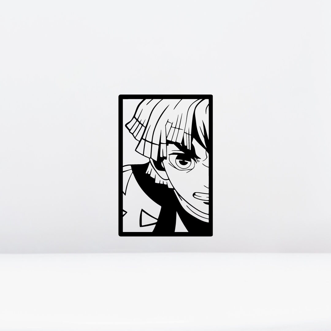 Zenitsu Agatsuma Demon Slayer Wall Decoration in Black Finish. - Etsy