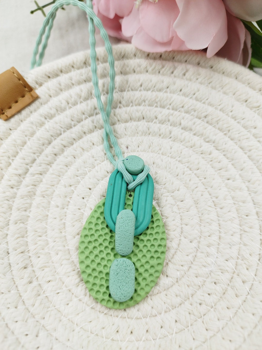 Handmade Modern Design Necklace: Minimalist Style With Textures and ...